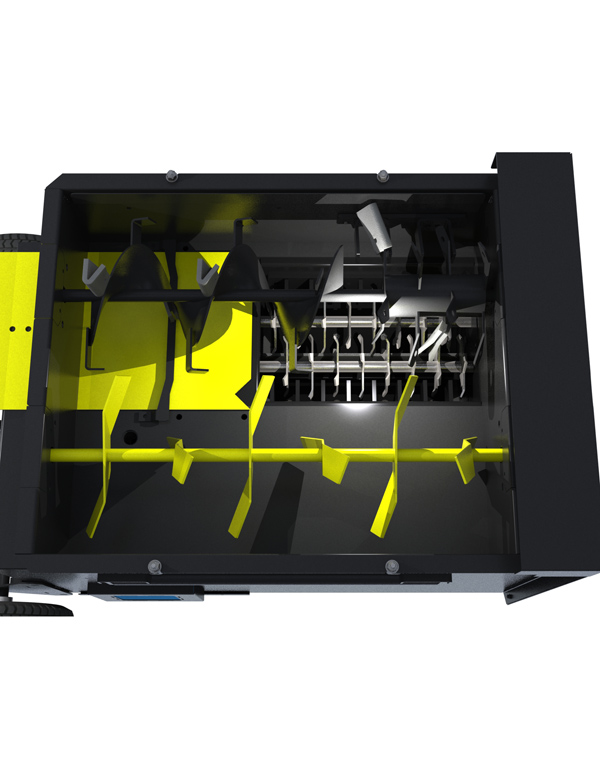 Special designed turbo shreddet in CM-1500 blowing machines